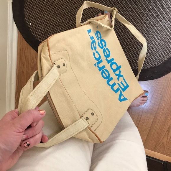 american express | Bags | Amex Vintage Shoulder Travel Bag 7s Nwot ...